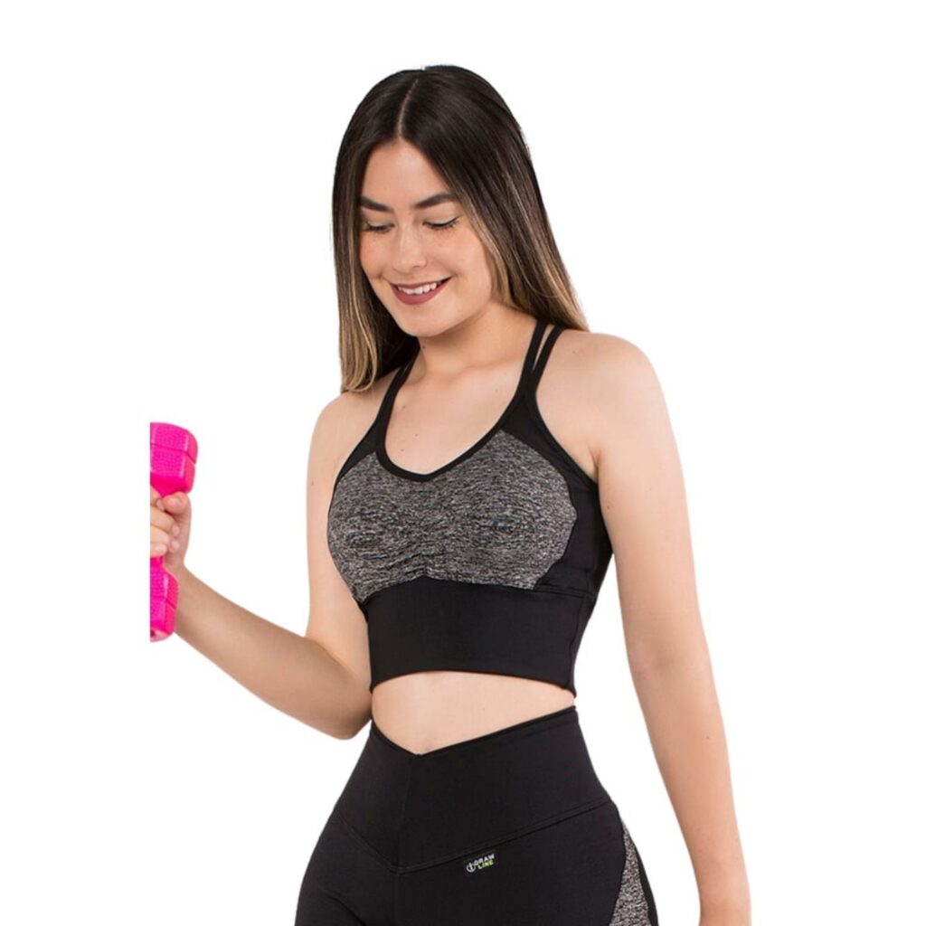 Top Venecia combinado plomo- Suplex nacional – Dibujamos tu linea